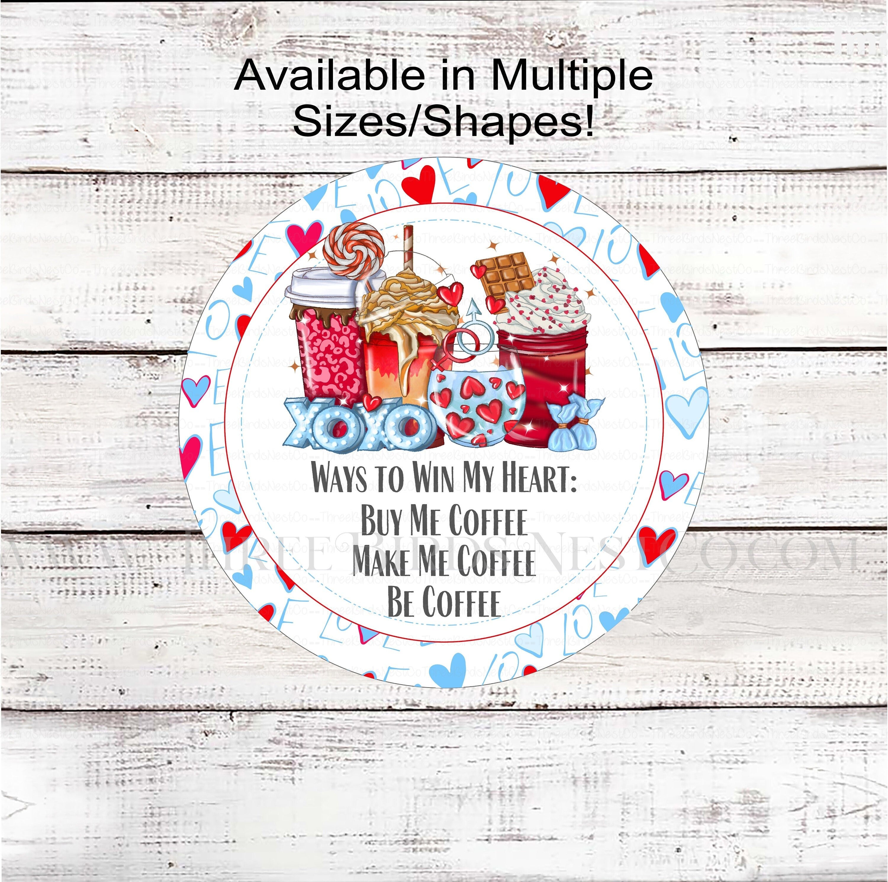 Coffee Lover Valentines Day Wreath Sign – Three Birds Nest Company